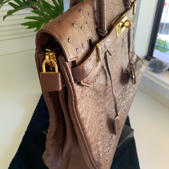 Lorenzi | Bags | Custom Made Lorenzi Luxury Ostrich Birkin Style | Poshmark